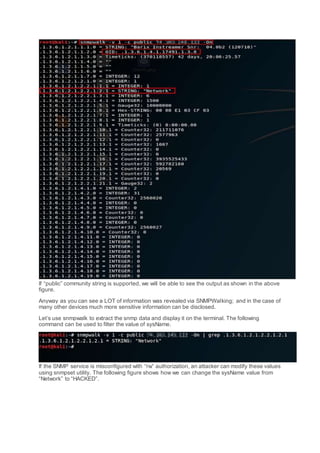 Snmp vulnerability assessment | PDF