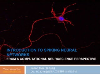 Introduction to Spiking Neural Networks: From a Computational Neuroscience perspective | PPTX