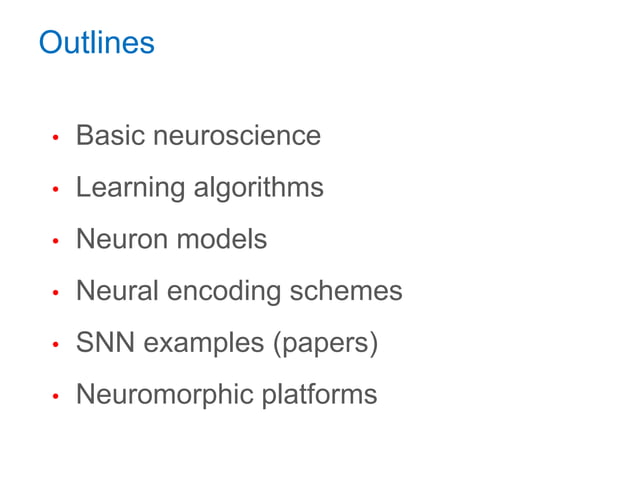 Introduction to Spiking Neural Networks: From a Computational Neuroscience perspective | PPTX