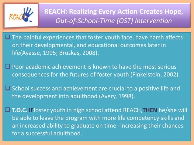 Theory of Change for REACH | PPTX