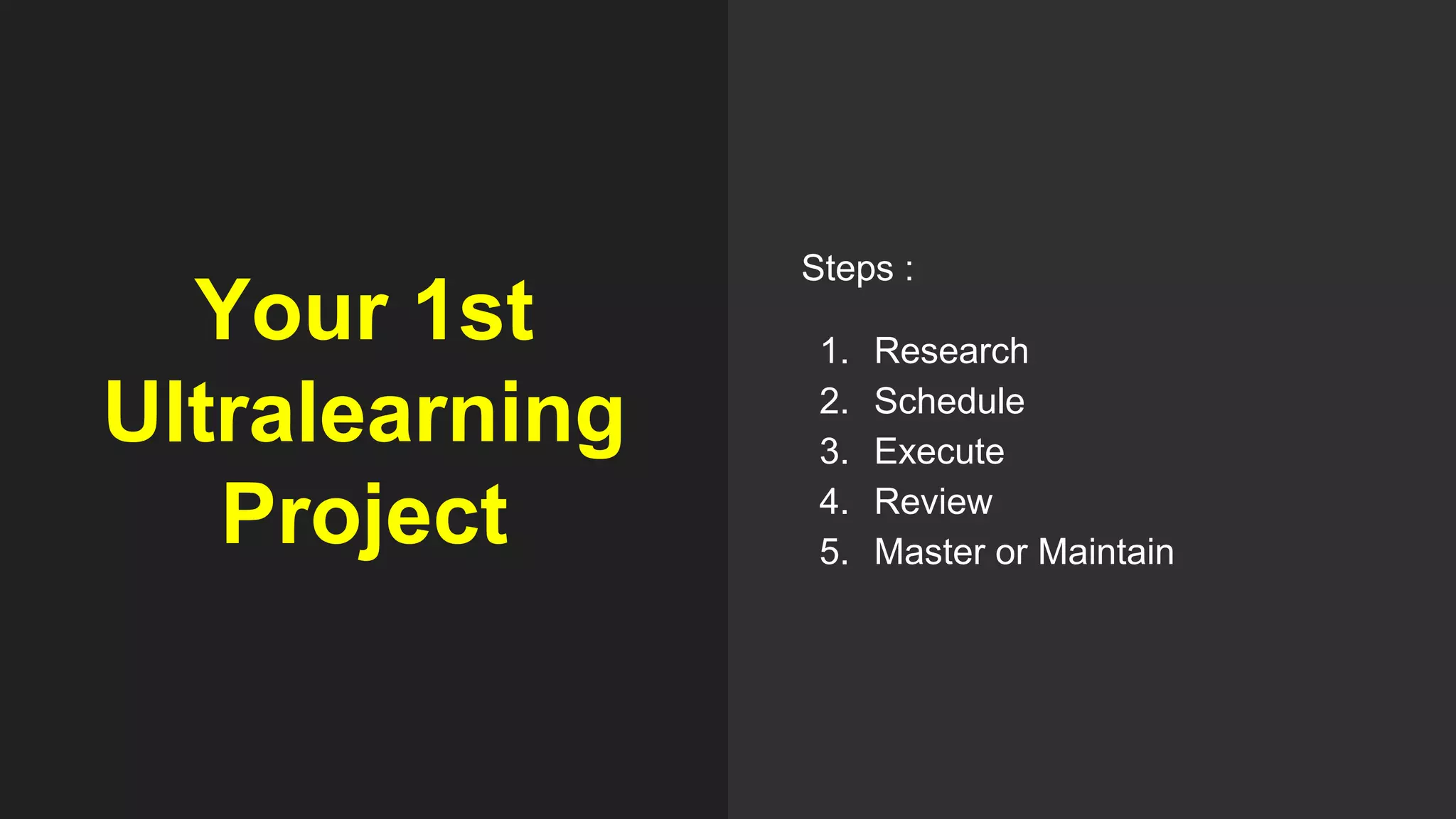 Ultralearning - Book Summary | PPTX