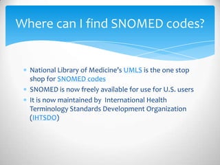 An Introduction to SNOMED CT | PPTX