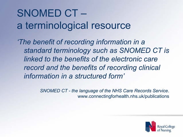 SNOMED Clinical Terms - Introduction | PPT