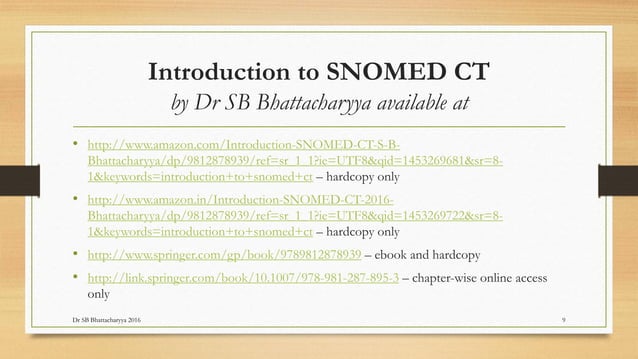Snomed ct worked example dental interface terminology | PPT