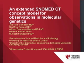 SNOMED CT concept model for molecular pathology_final.pptx | Genetics ...