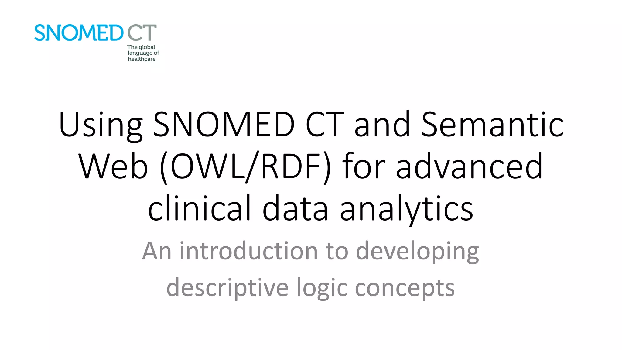 Snomed Ct Demo Intro Snomed Ct 2019 Seminaari 29 3 2019 Ppt