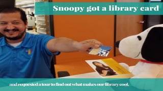 Snoopy Got A Library Card | PPT