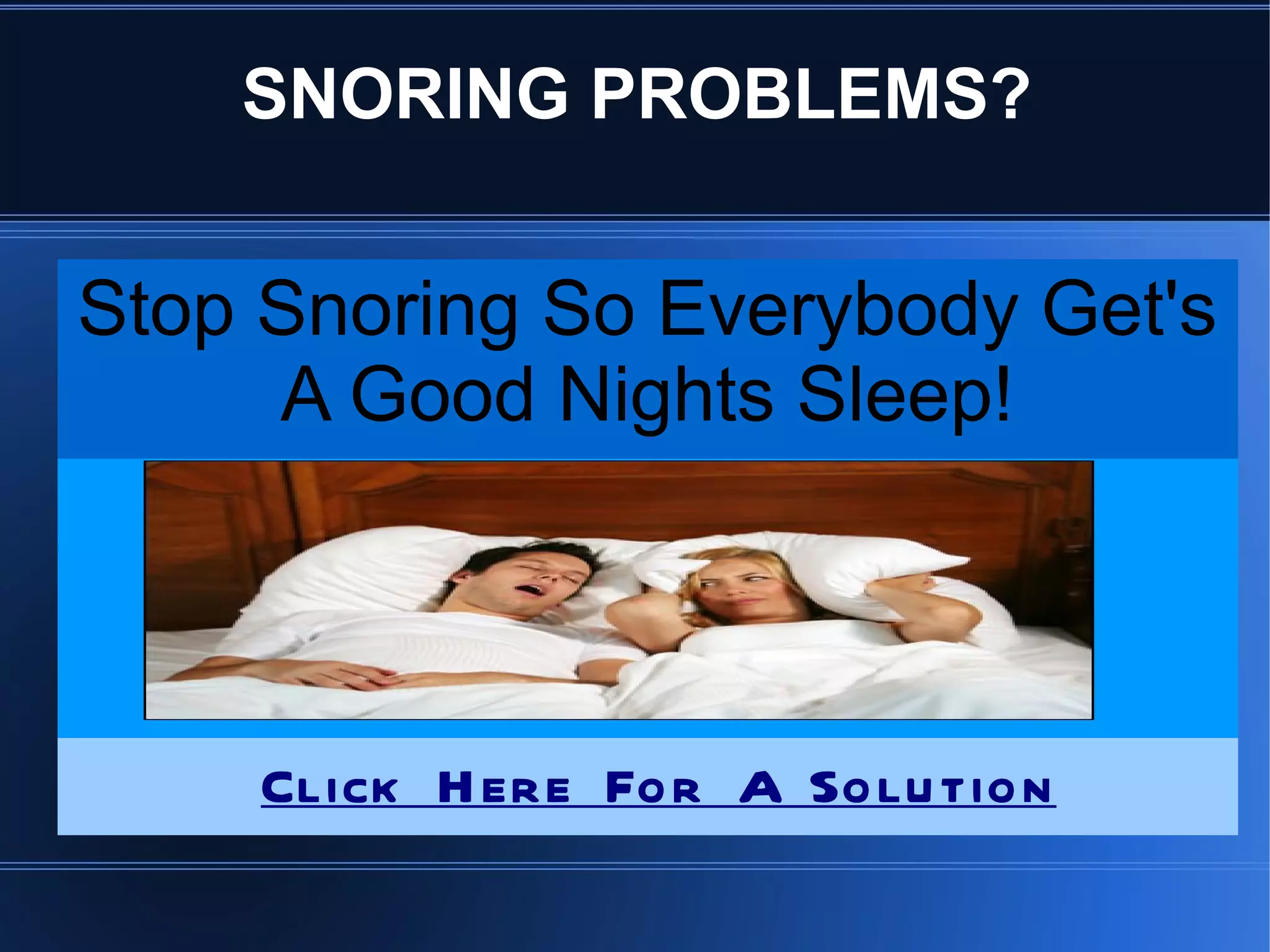 Snoring | ODP