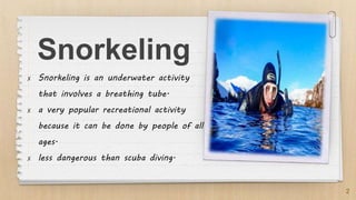 Snorkeling | PPTX | Lung and Respiratory Health | Diseases and Conditions