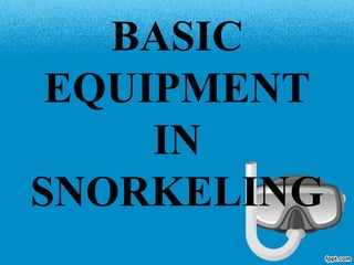 SNORKELING-PPT.ppt Physical Education and Health | PPT