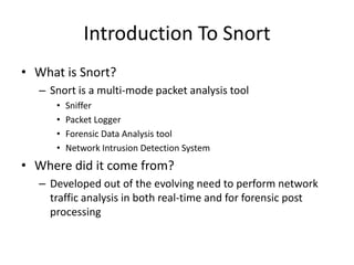 Snort by SecArmour | PPT