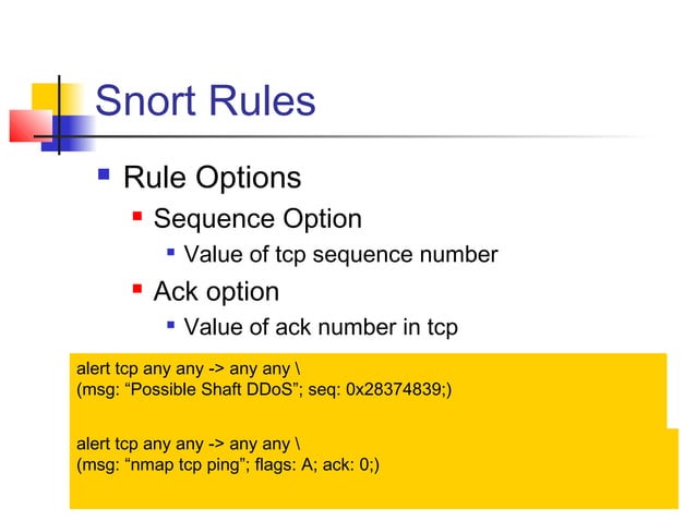 Snort | PPT