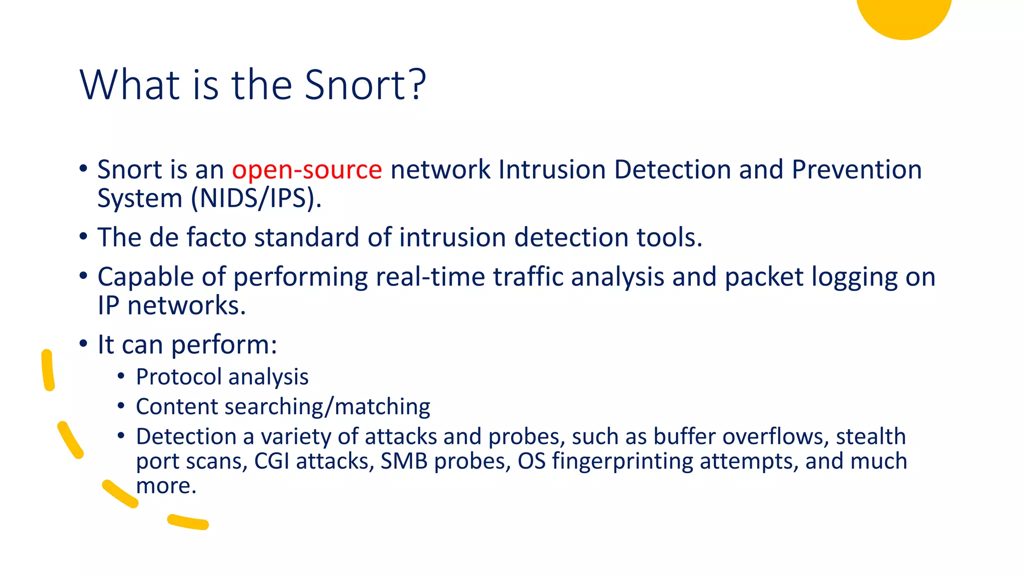 Introduction to Snort | PPTX