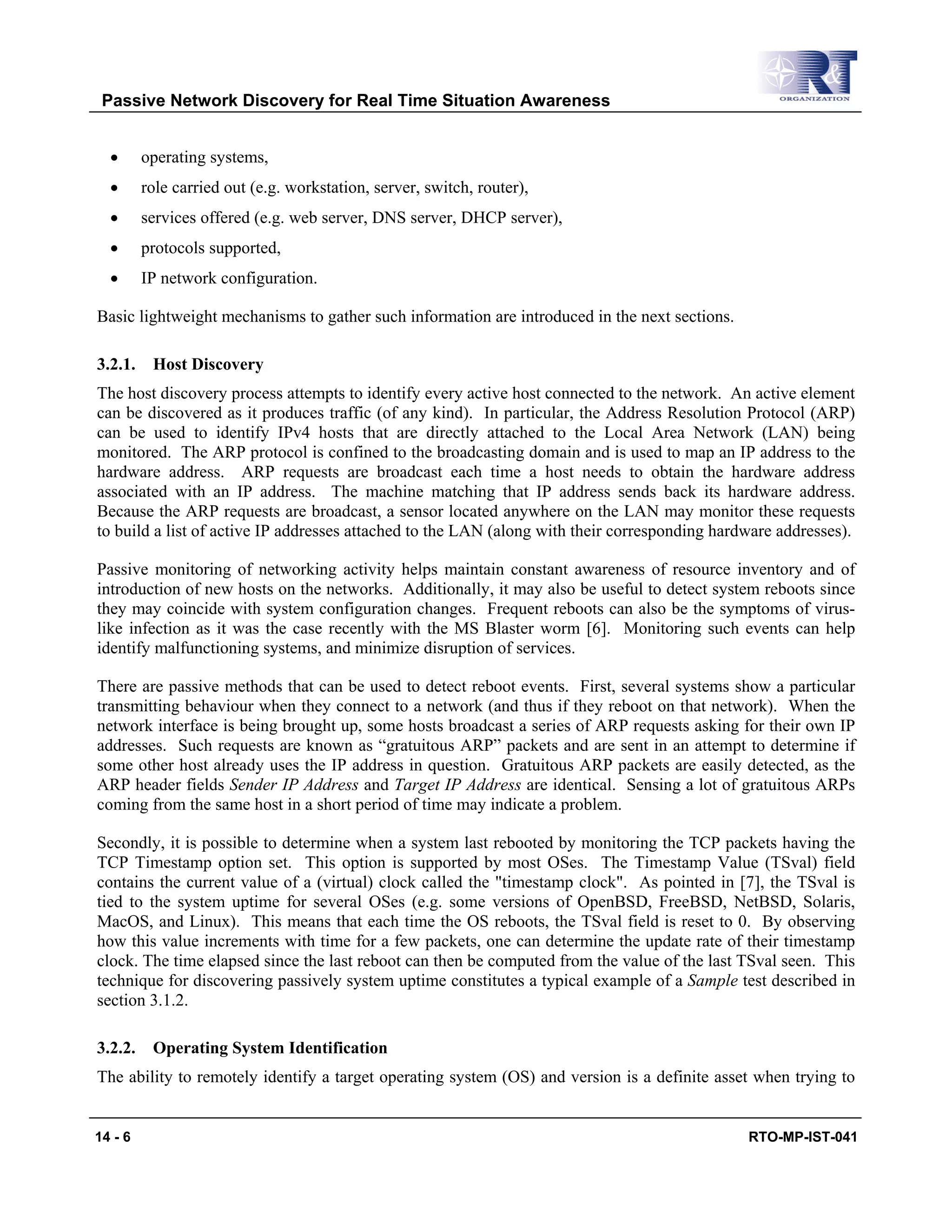 Passive monitoring to build Situational Awareness | PDF