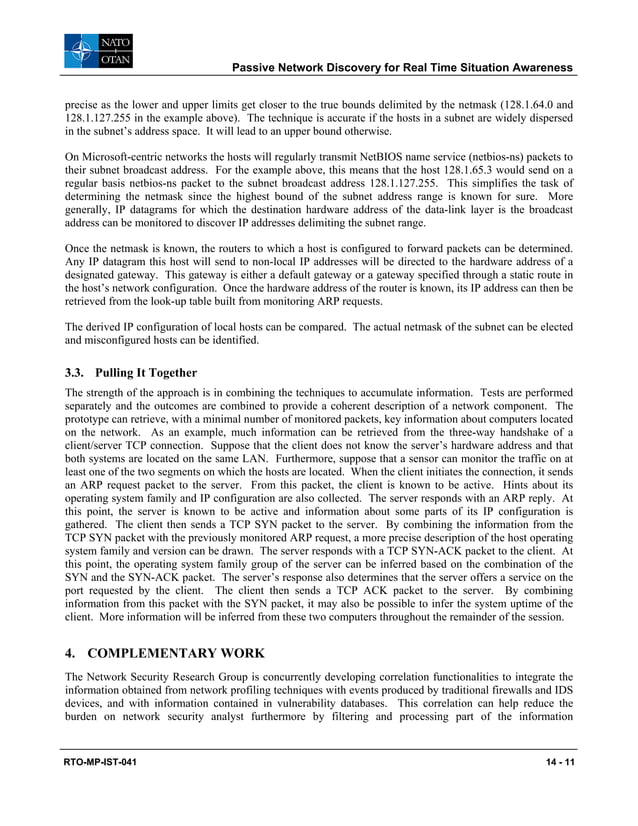 Passive monitoring to build Situational Awareness | PDF