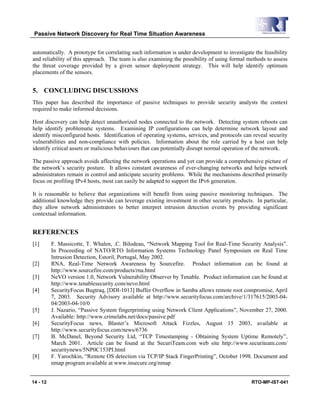 Passive monitoring to build Situational Awareness | PDF