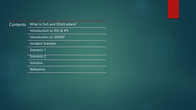 Snort- Presentation.pptx | Computer Networking | Computing