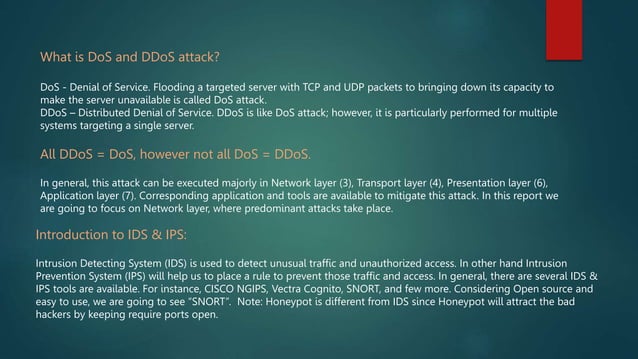 Snort- Presentation.pptx | Computer Networking | Computing