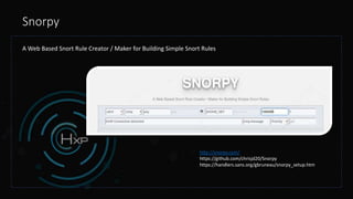 Snort Home Lab - Workshop | PPTX | Computer Networking | Computing