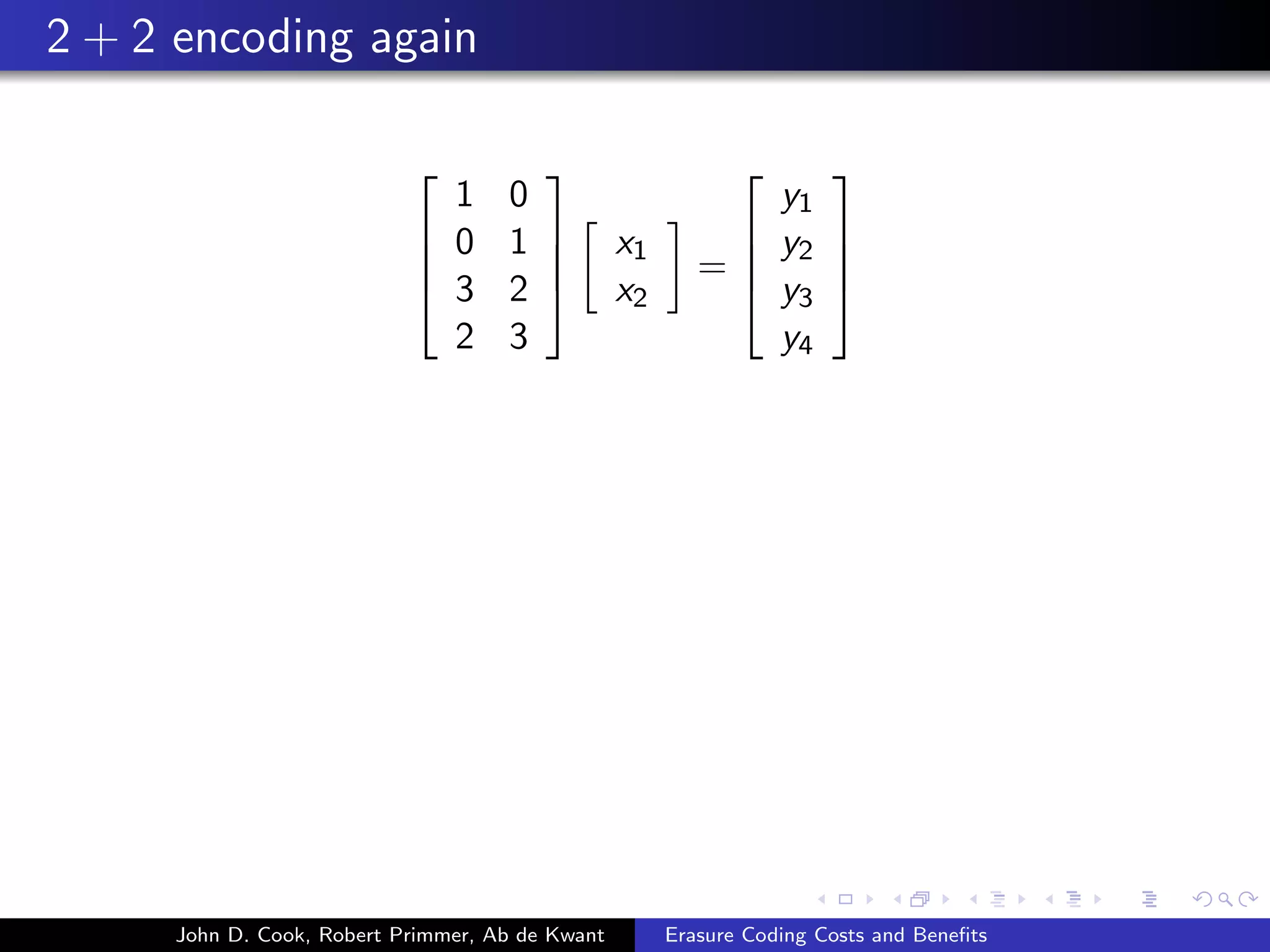 Erasure Coding Costs and Benefits | PPT