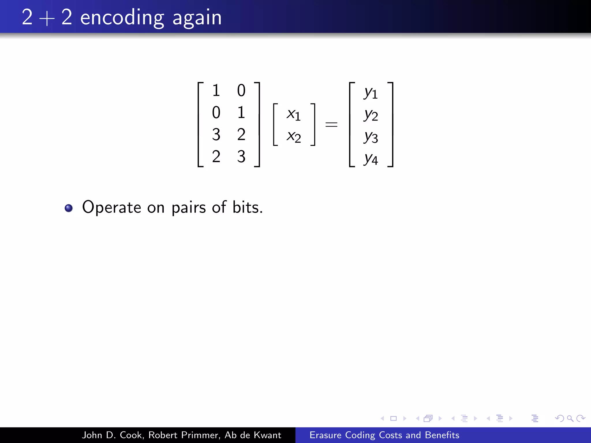 Erasure Coding Costs and Benefits | PPT