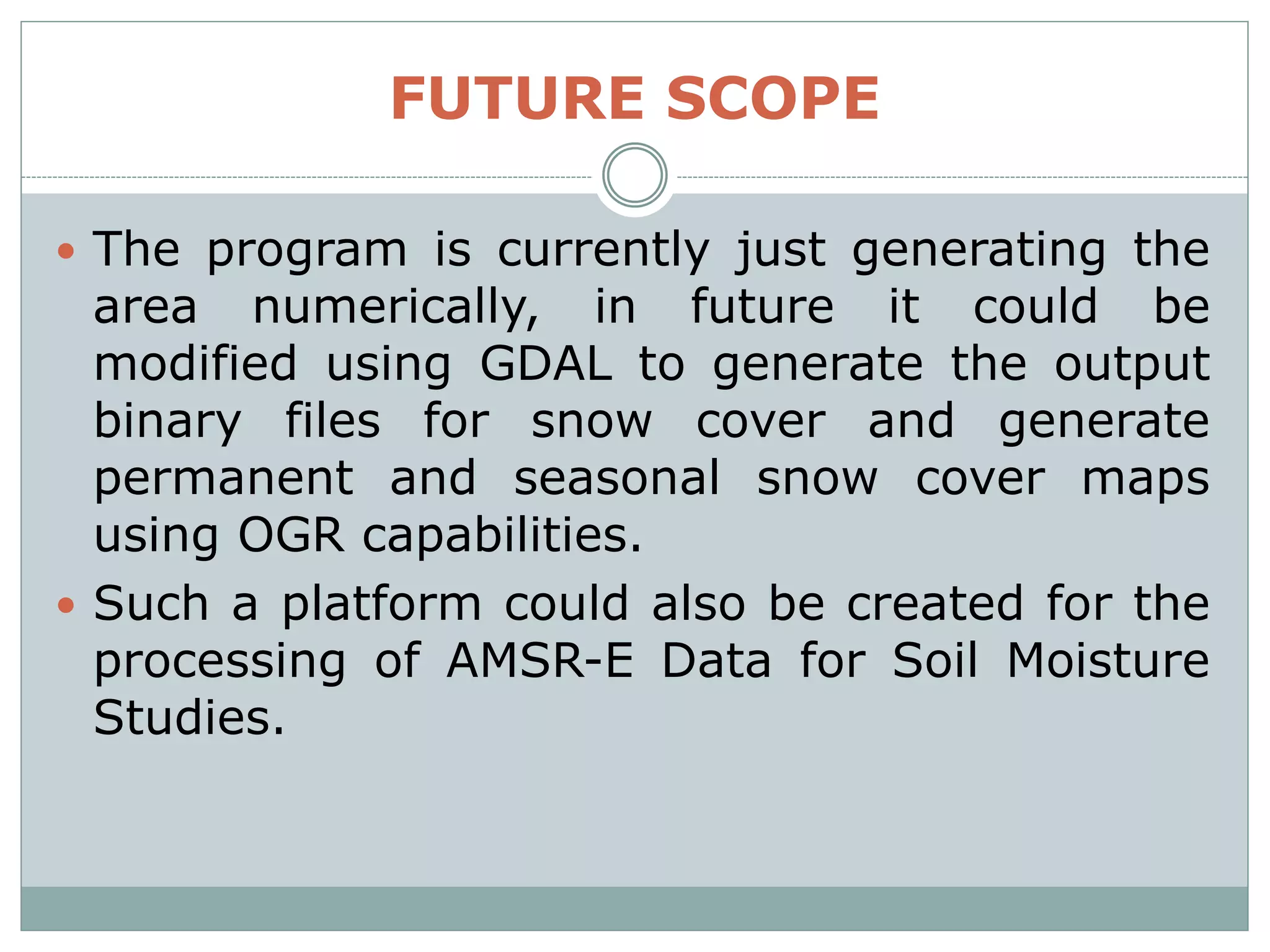 Snow cover assessment tool using Python | PDF