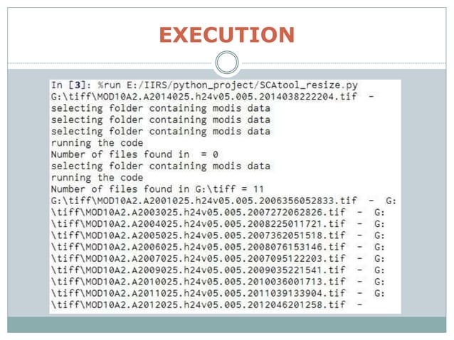 Snow cover assessment tool using Python | PPT