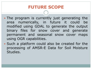 Snow cover assessment tool using Python | PDF
