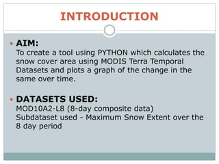 Snow cover assessment tool using Python | PDF