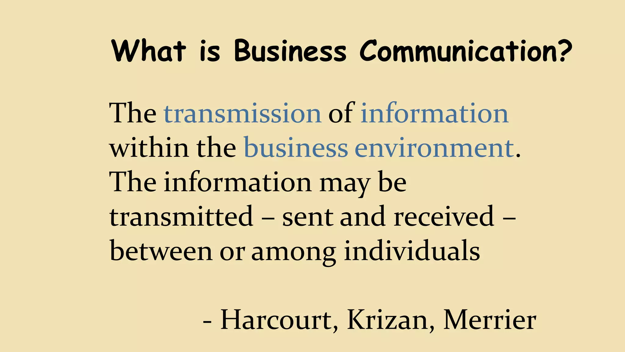 Business Communication | PPTX