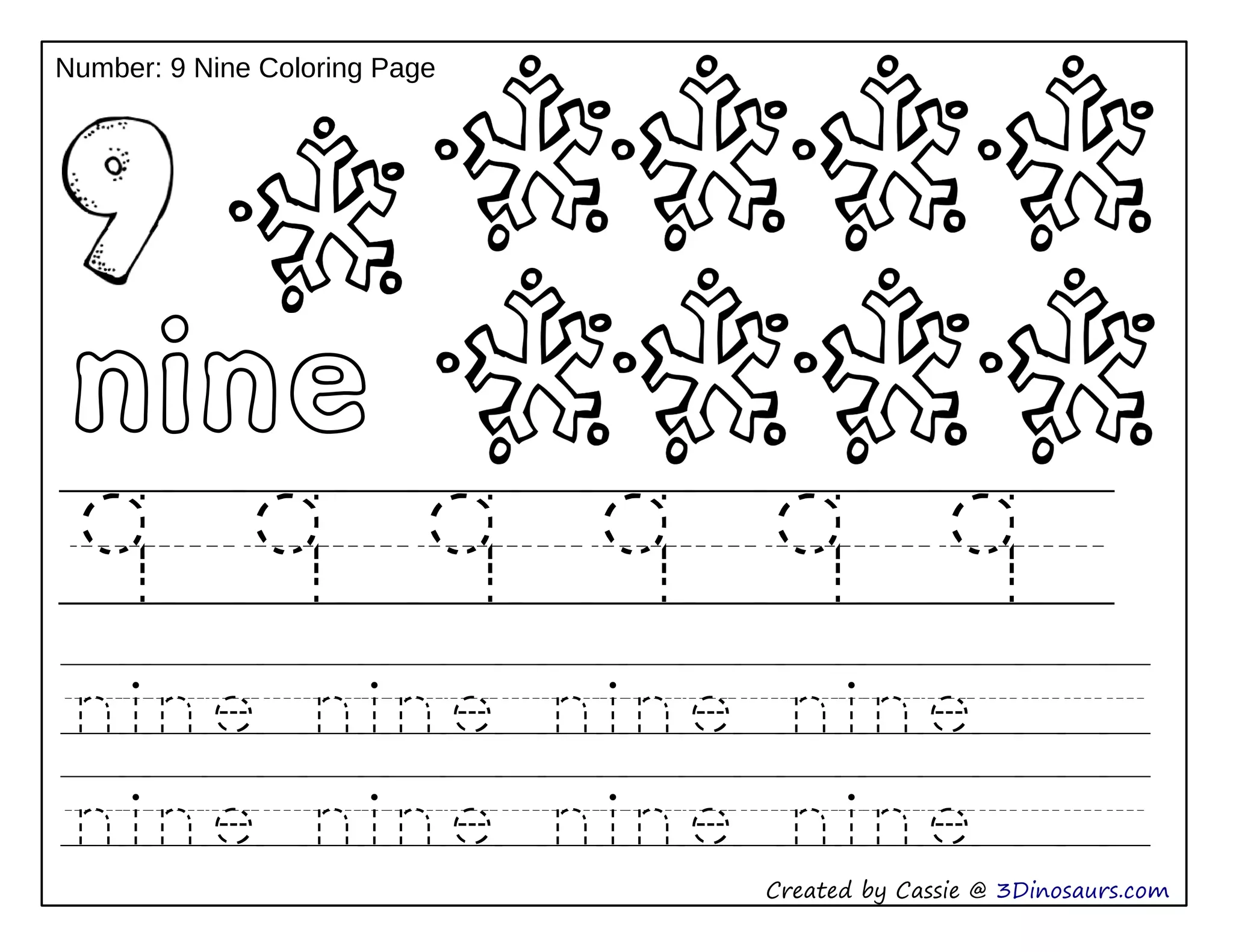 number coloring tracing | PDF
