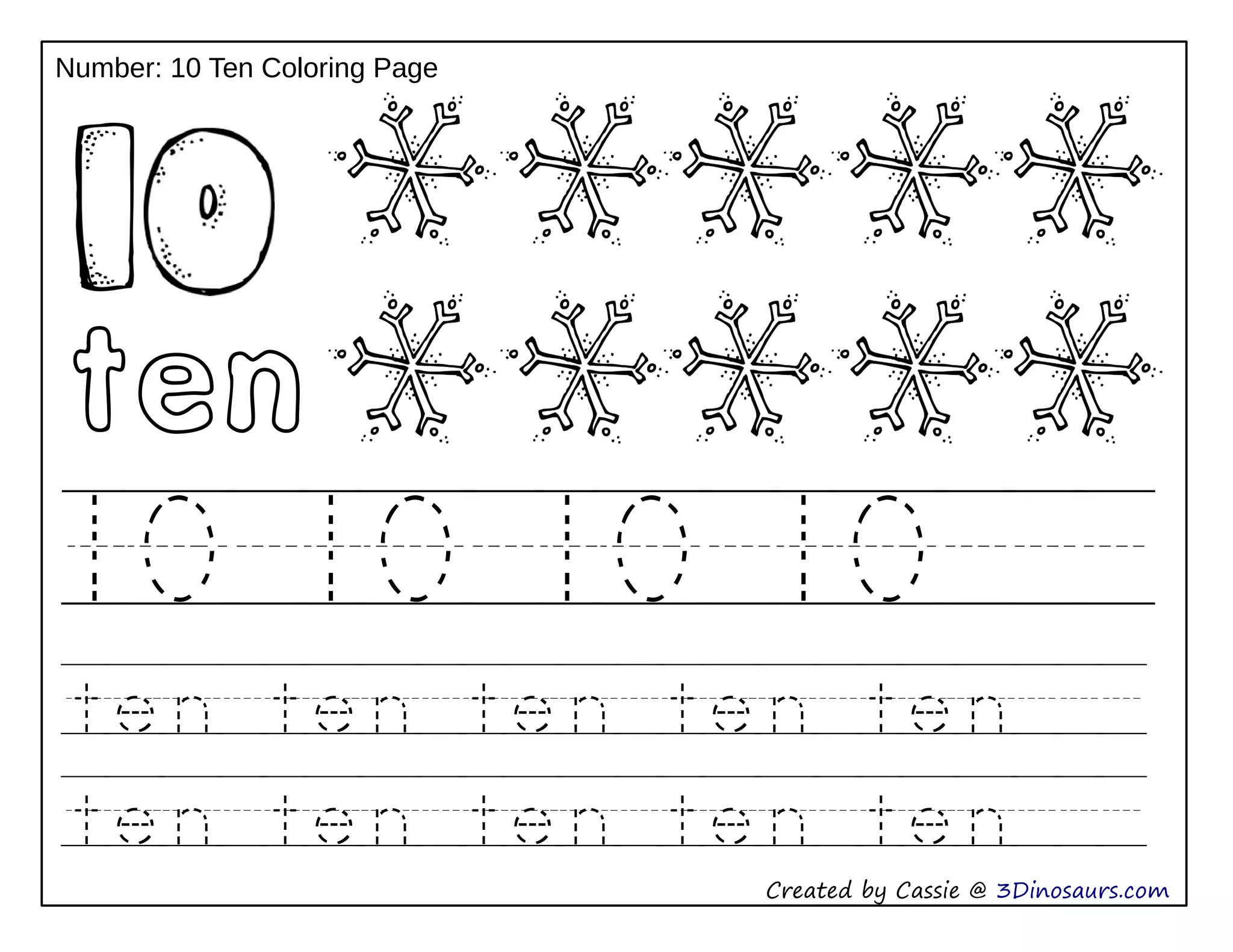 number coloring tracing | PDF