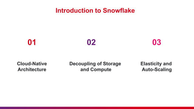 Snowflake and its features (Presentation) | PPTX