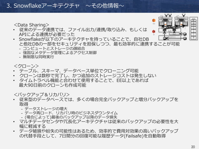 Snowflake architecture and_performance_kansaidb20180421 | PDF | Databases | Computer Software ...