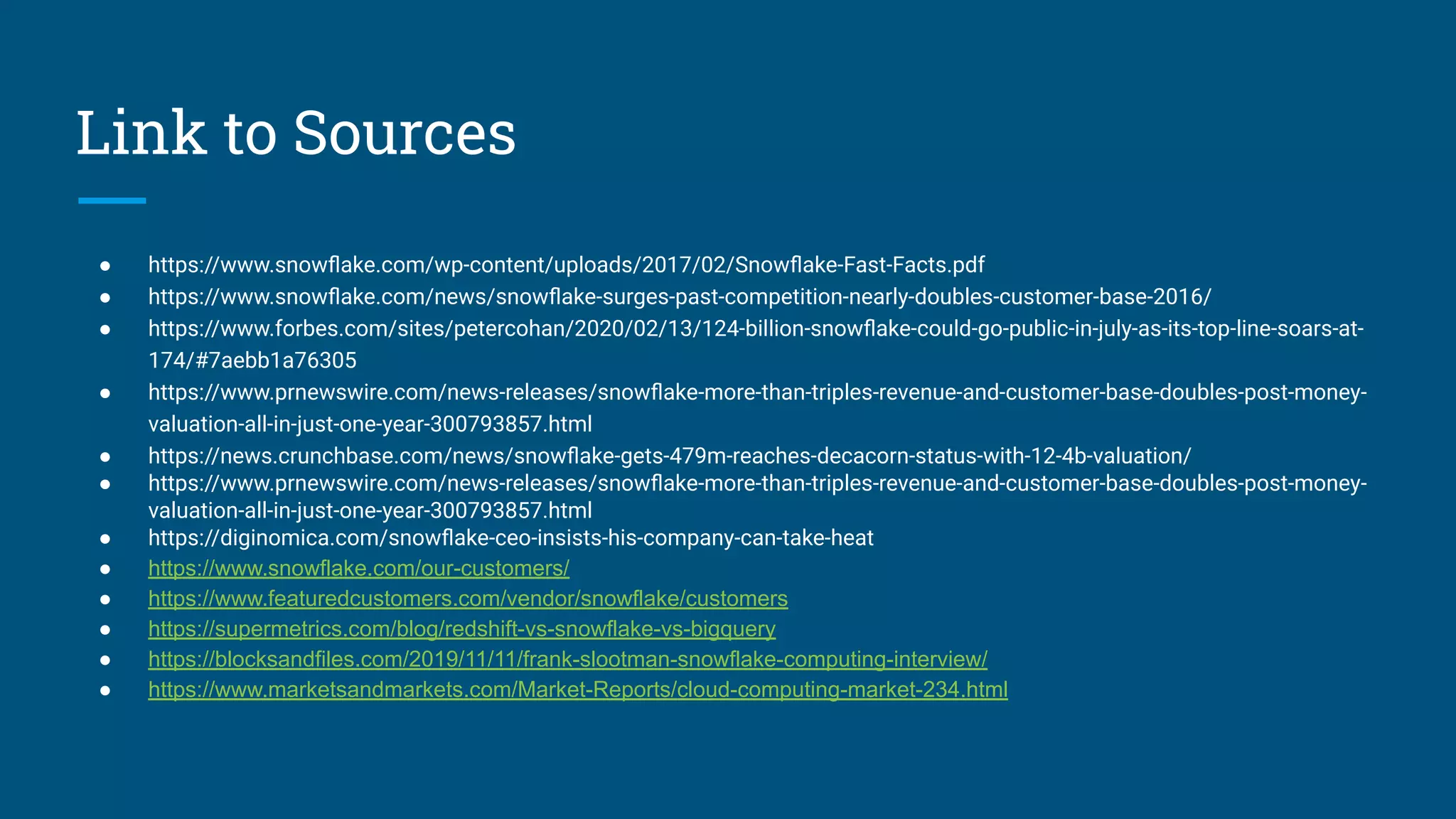 Snowflake Company Presentation | PPT