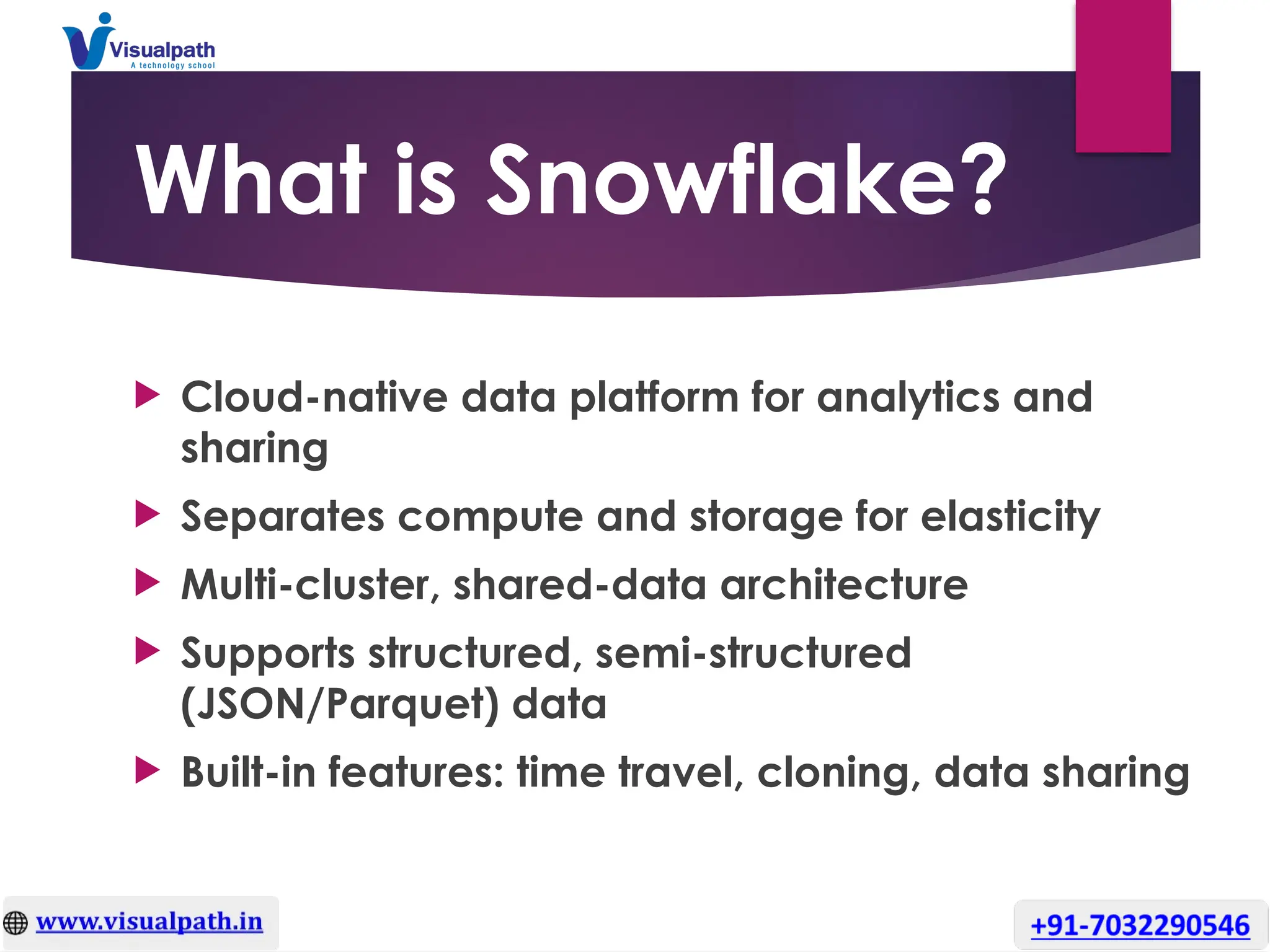 Snowflake Data Engineering with DBT Training Online | Visualpath | PPTX
