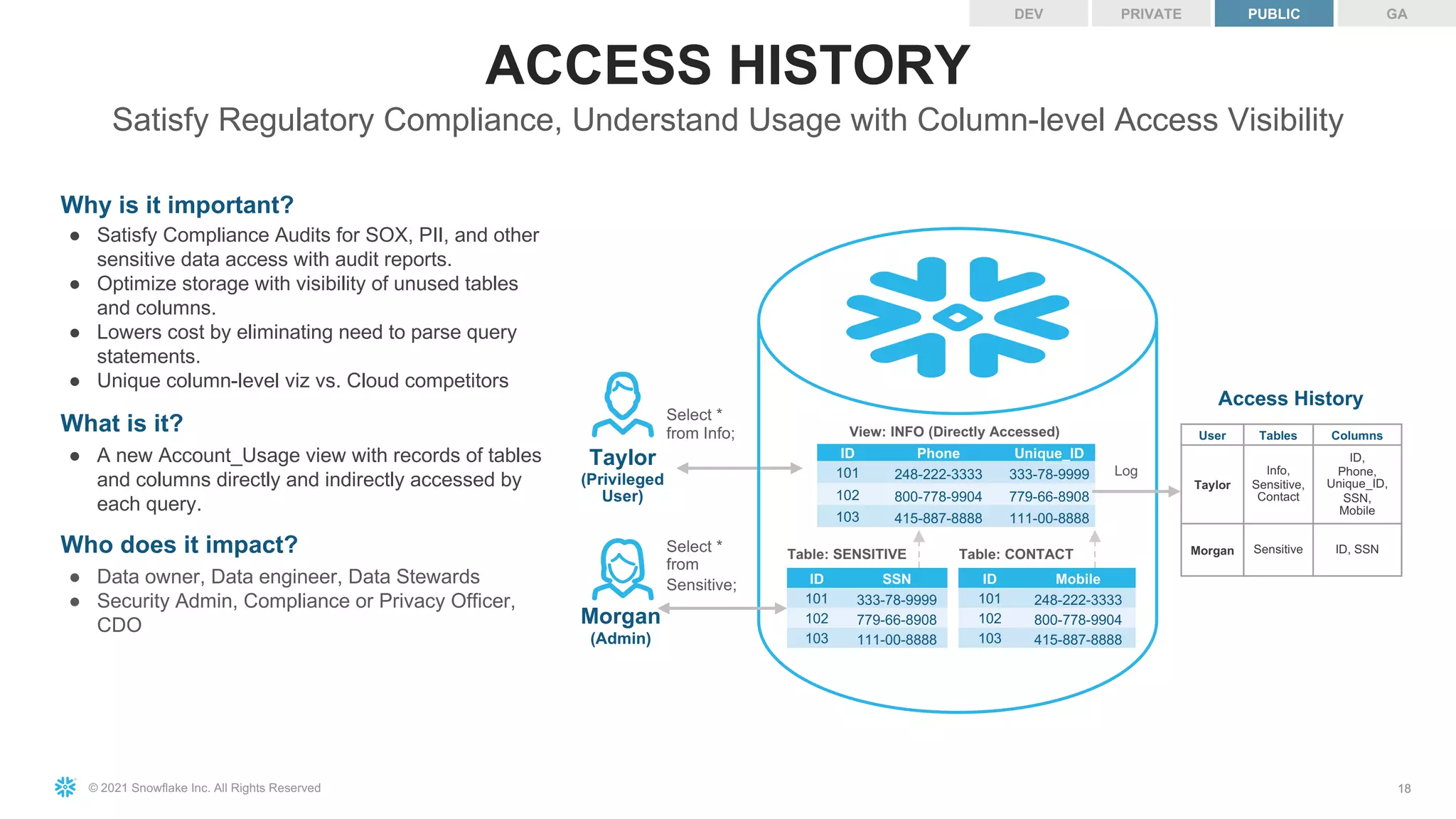 Snowflake Data Governance | PDF