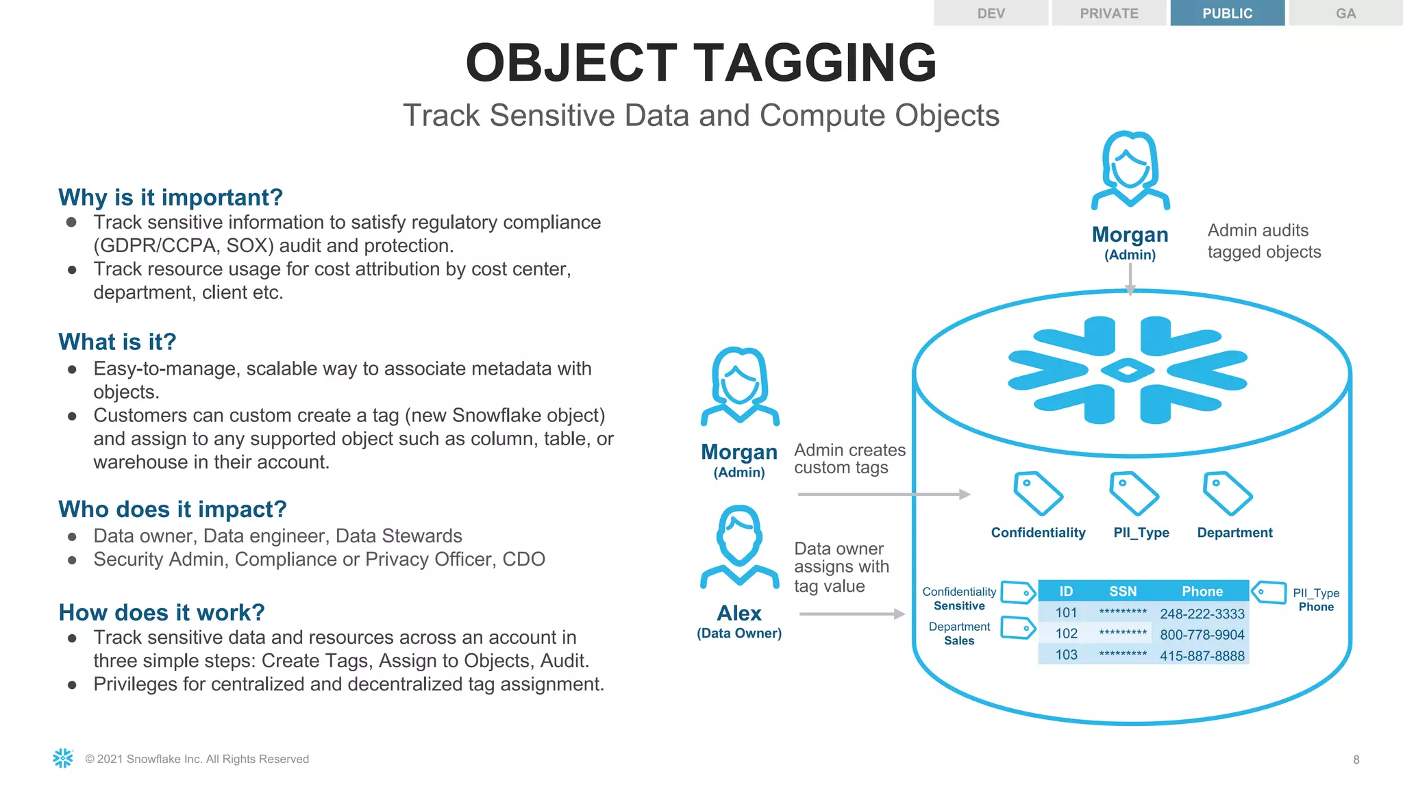 Snowflake Data Governance | PDF