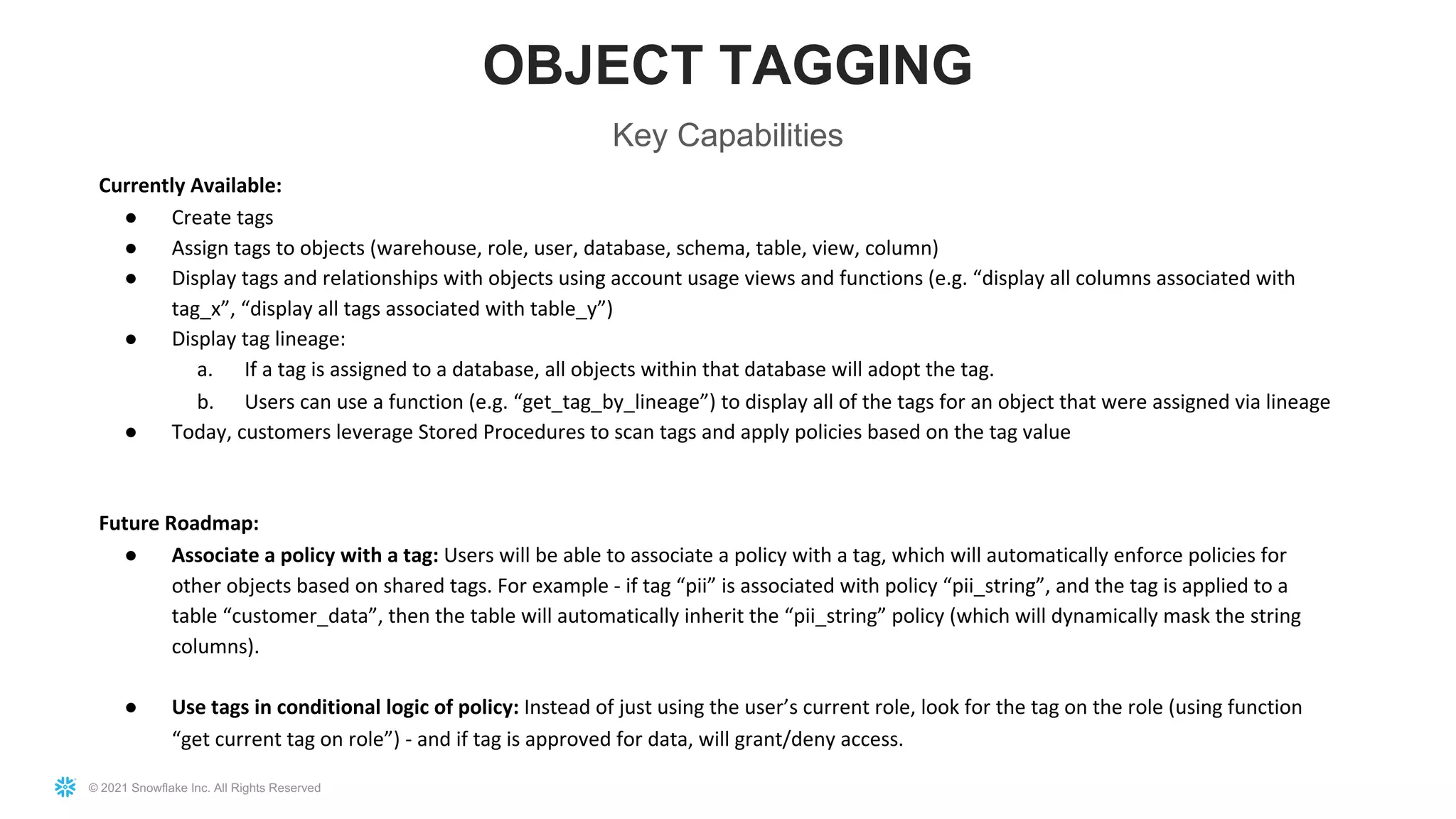Snowflake Data Governance | PDF