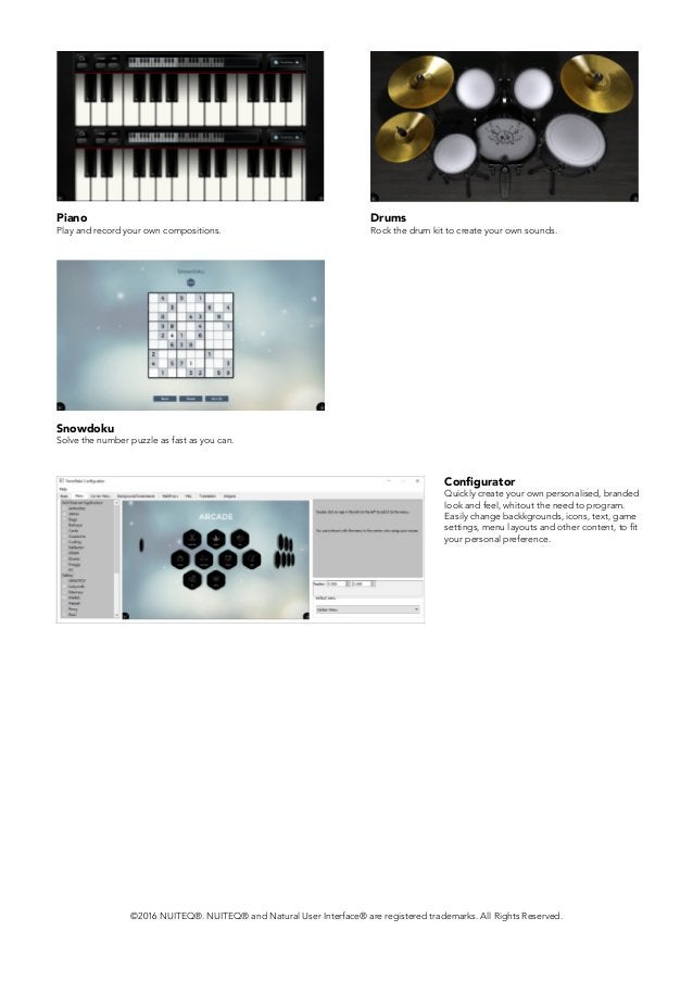 Snowflake Entertainment multitouch software for touchscreens | PDF