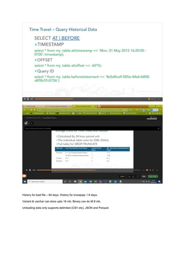 Snowflake Notes_Part_2.docx | Databases | Computer Software and ...