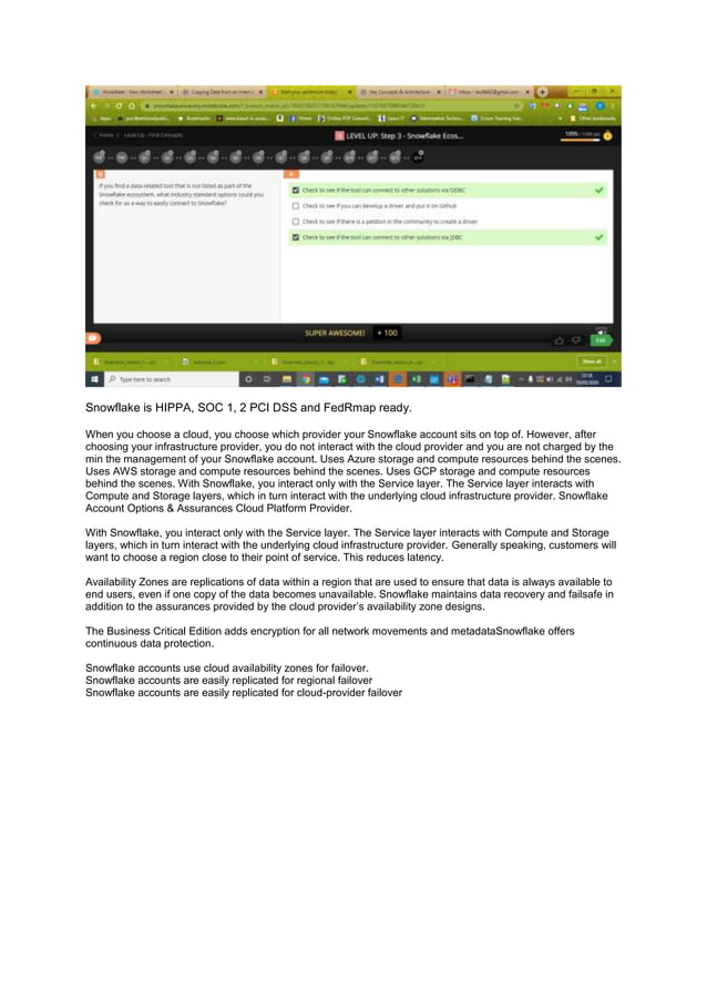 Snowflake Notes_Part_2.docx | Databases | Computer Software and ...