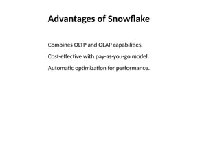 snowflake tool of data management database | PPT