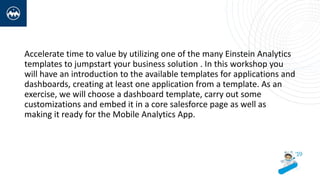 Accelerate time to insights with Einstein Analytics templates | PPTX ...