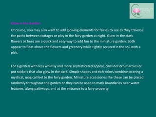 Snowing and Glowing in the Fairy Garden | PPT