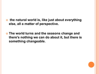 Snow man poem | PPTX | Poetry | Books and Literature