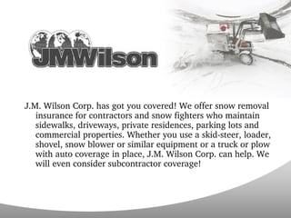 Snow plowing insurance | PPT