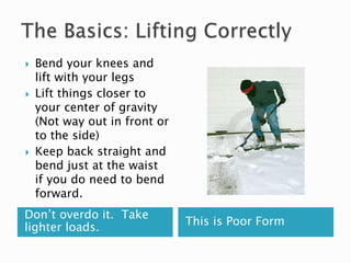 Snow Shoveling Safety | PPTX