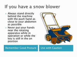 Snow Shoveling Safety | PPTX
