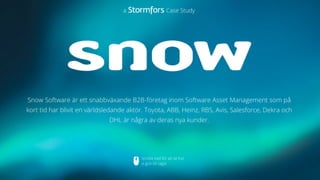 Snow Software Projektstudie | PDF